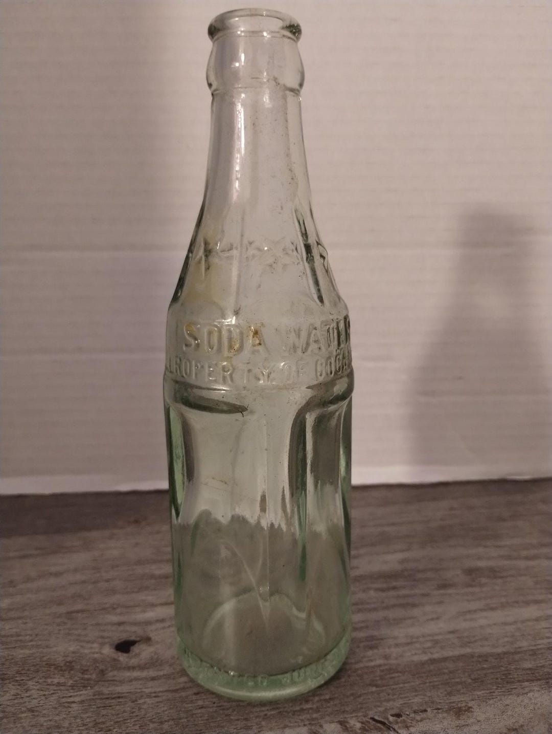 RARE Coca Cola Soda Water Bottle Patented June 1, 1925 Stars and Panel ...