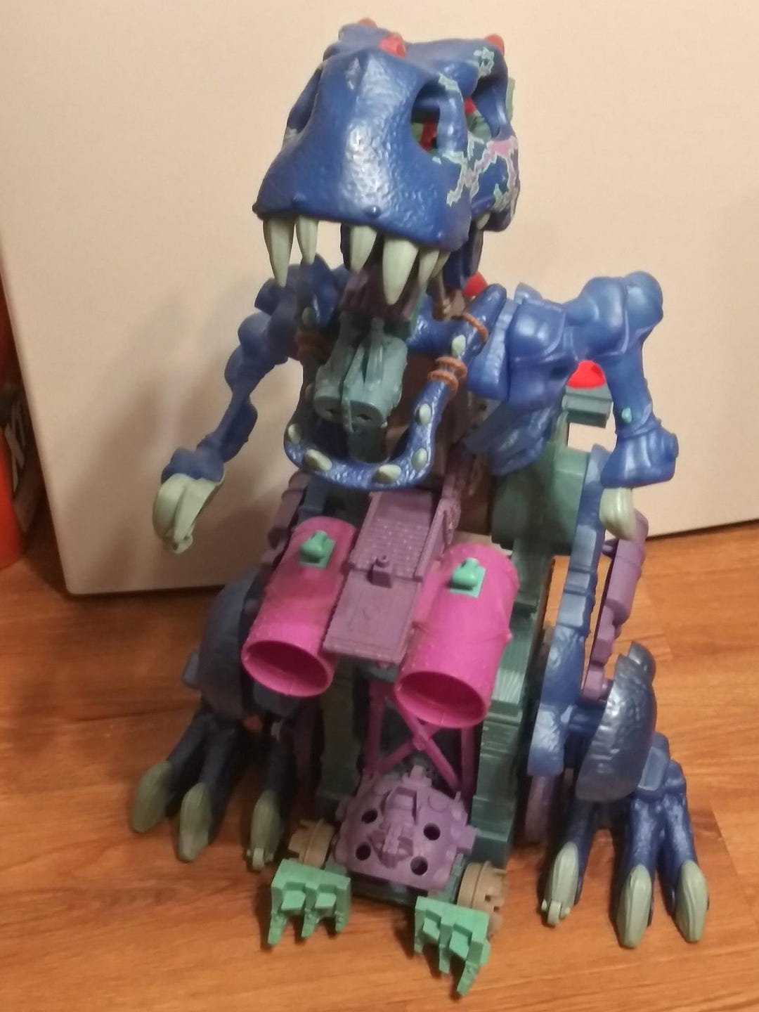 Imaginext Ultra T Rex Blue Dinosaur Tall Walks Stomp Roars - Etsy