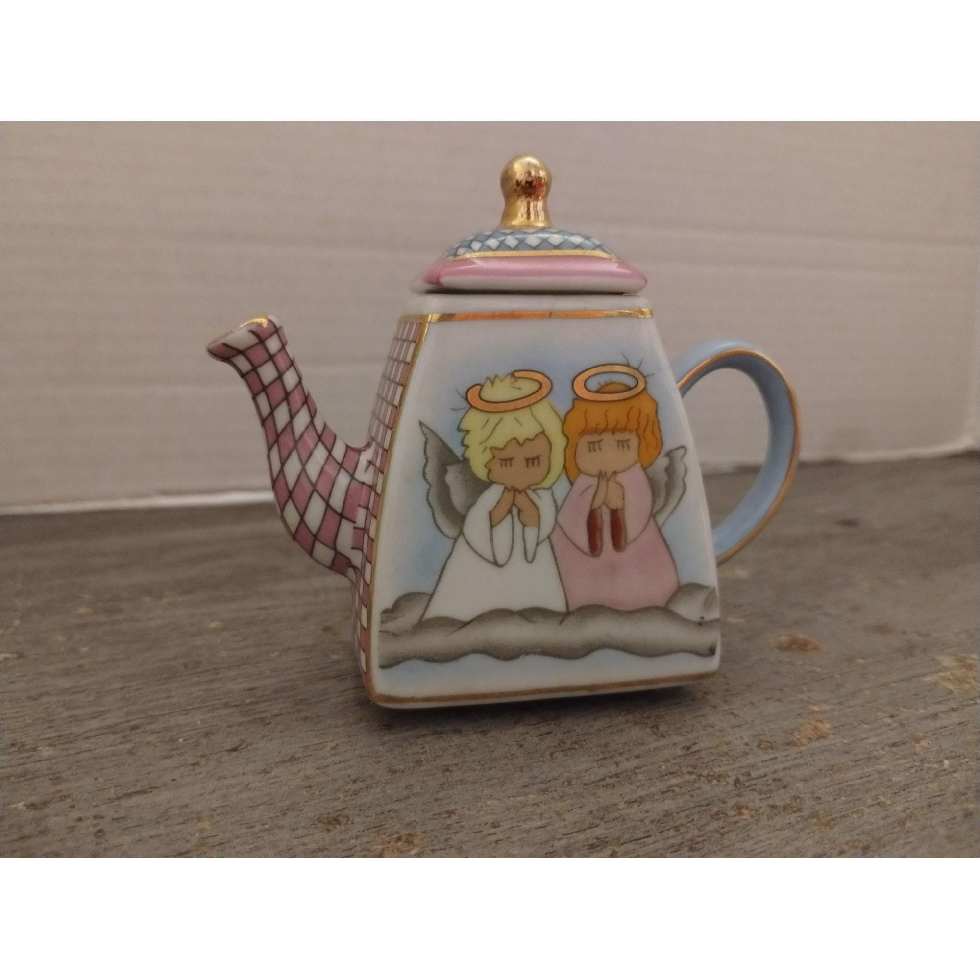 Ceramic Teapot With Angels Design by Enesco Chan 2000 - Etsy