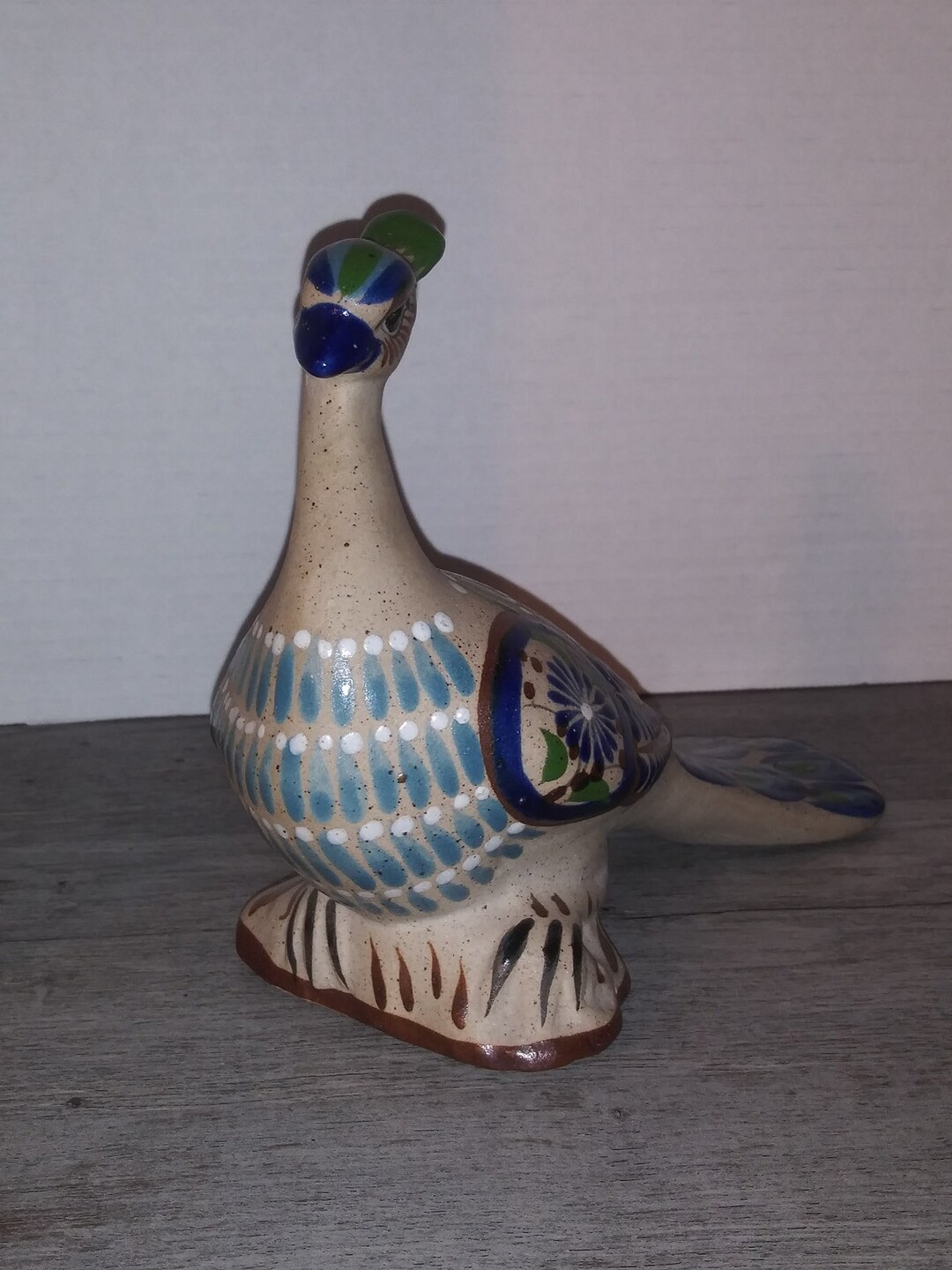 Mexico Tonala Mexican Folk Art Sandstone Pottery Unglazed Partridge ...