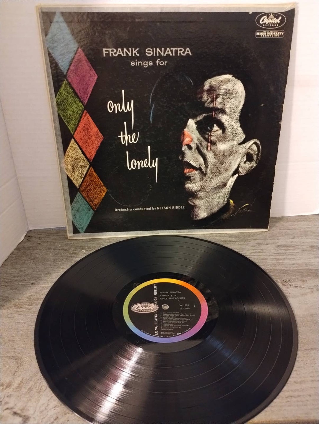 Frank Sinatra Sings for Only the Lonely Nelson Riddle LP Capitol 1958 ...