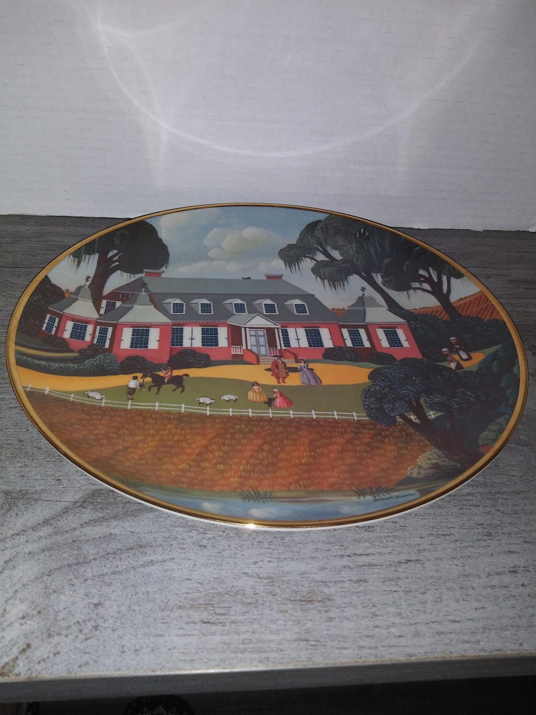 Museum Editions Colonial Heritage Series Plate Mulberry Plantation ...