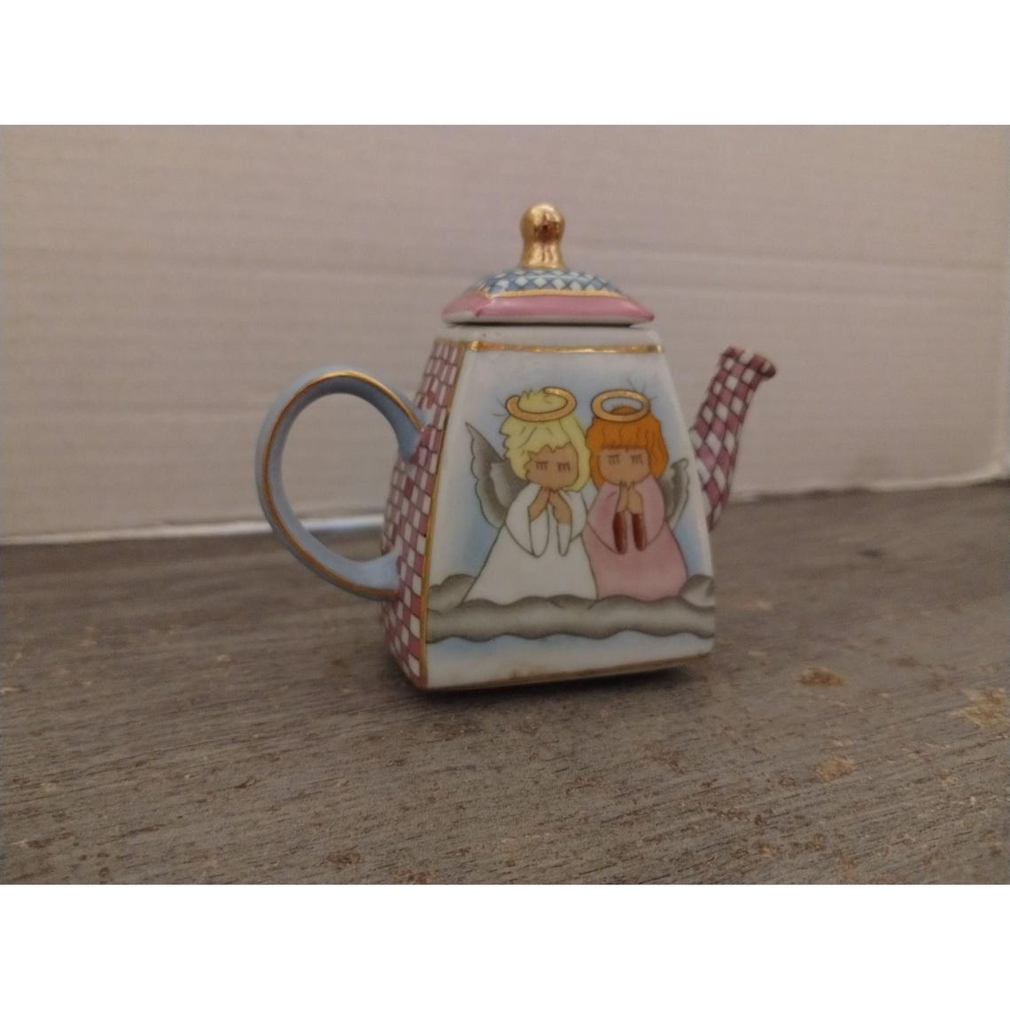 Ceramic Teapot With Angels Design by Enesco Chan 2000 - Etsy