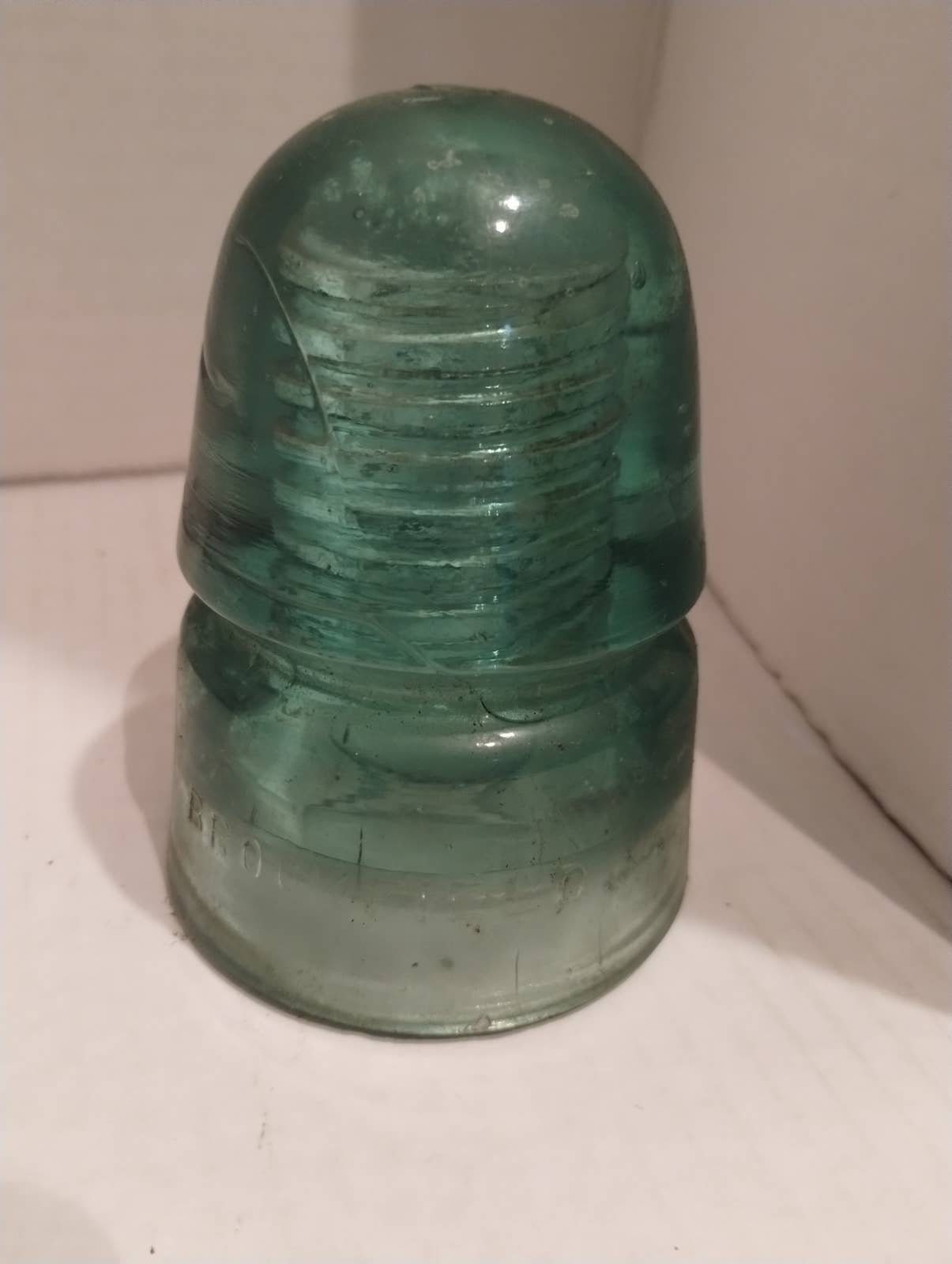 Green Glass Insulator Brookfield New York 5 - Etsy