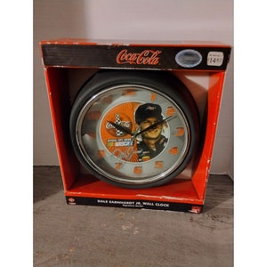 Dale Earnhardt Jr Wall Clock Signature Series Coca-cola 9" - Etsy