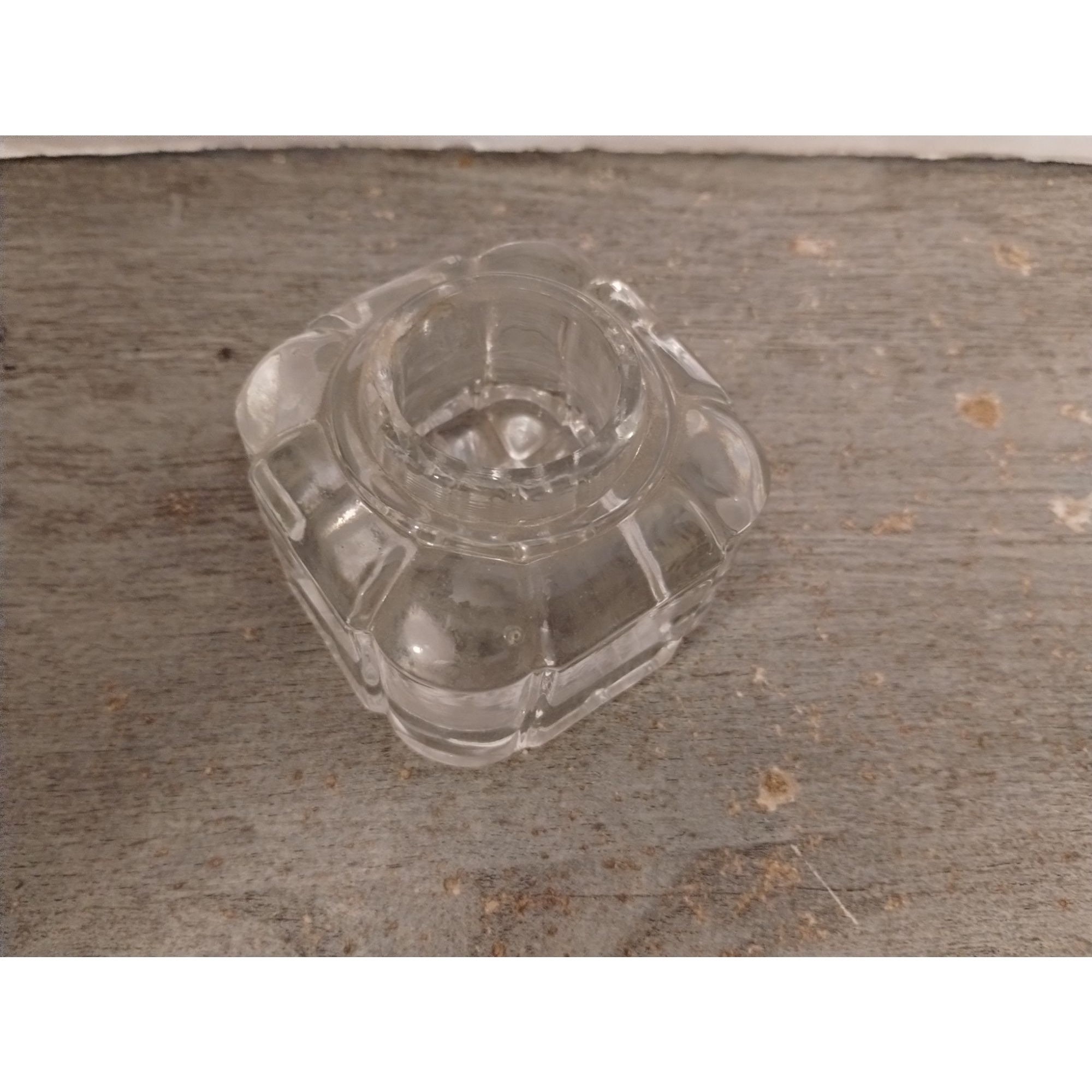 Antique Victorian Square Glass Inkwell Crystal Ink Pot - Etsy