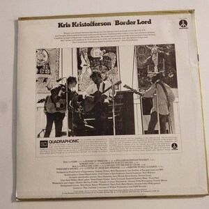 COUNTRY Kris Kristofferson Border Lord LP (1972) Monument KZ 31302 - Etsy