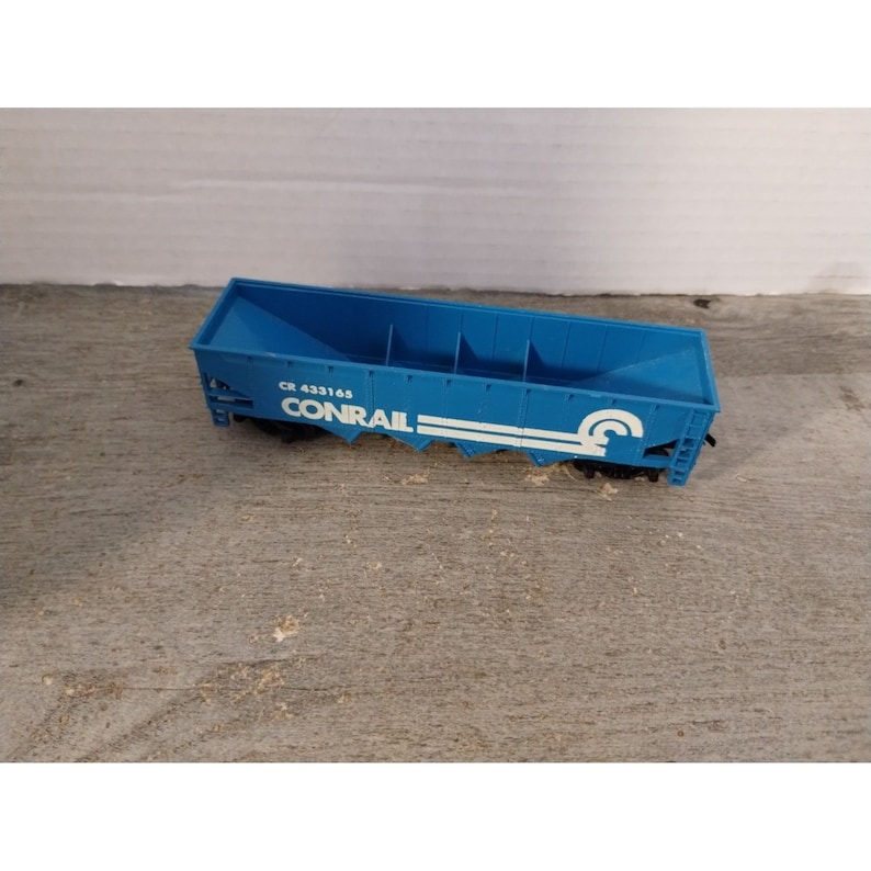 HO Scale Tyco 40' Conrail Open Hopper Car Blue 433165 - Etsy