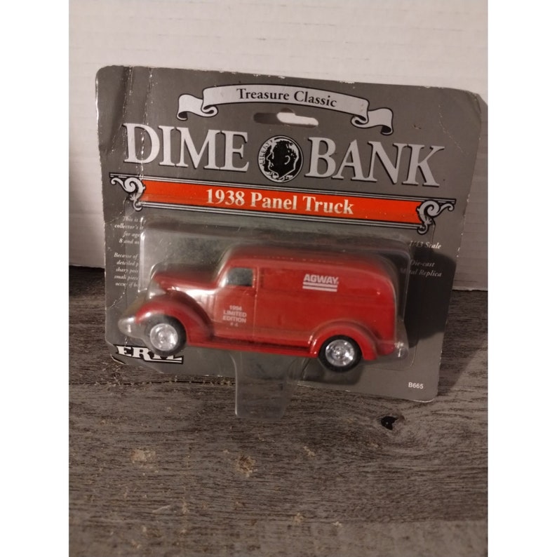 Ertl Agway Dime Bank 1938 Panel Truck Diecast New on Card - Etsy