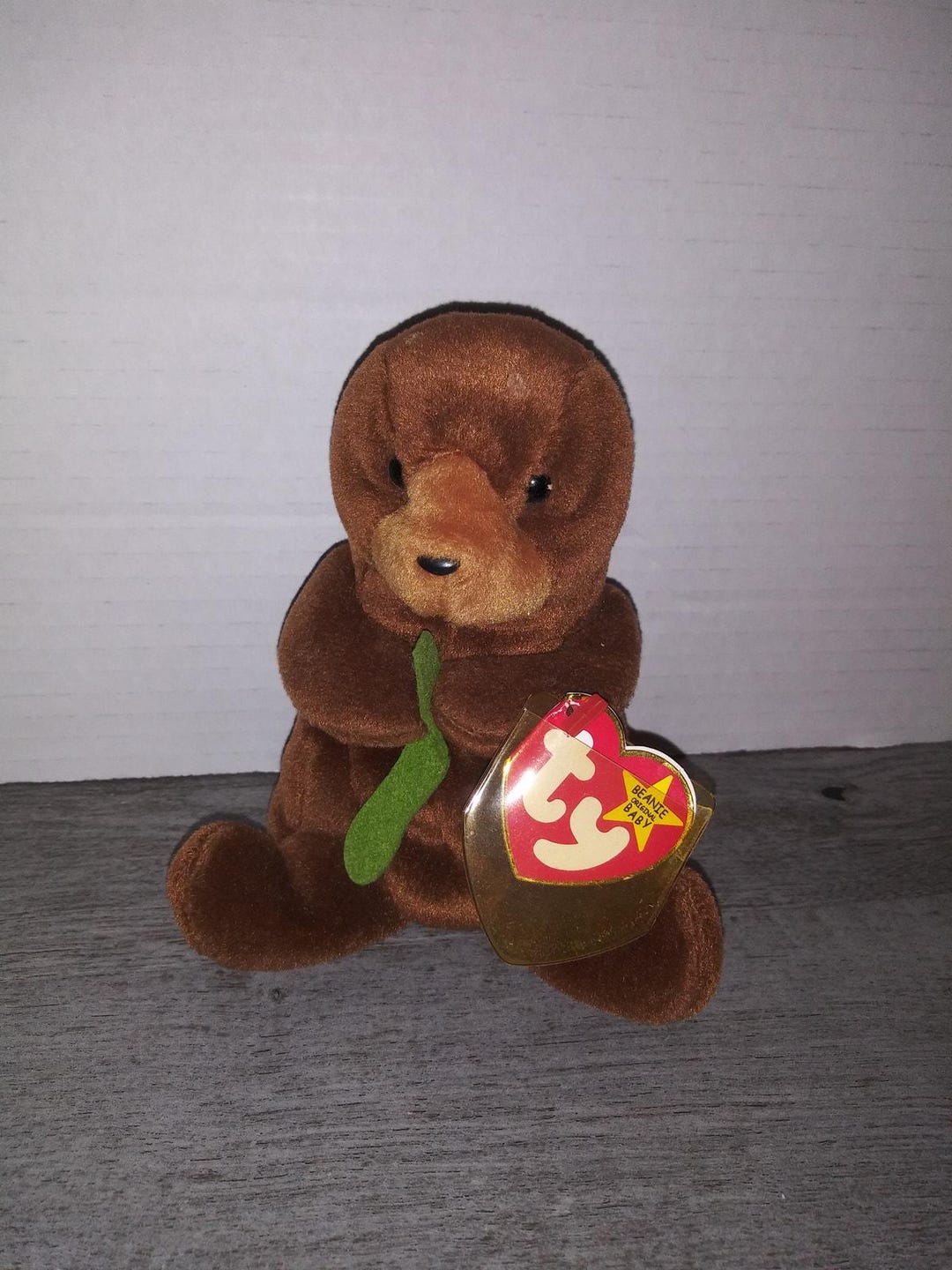 Ty Beanie Baby Seaweed the Otter - Etsy