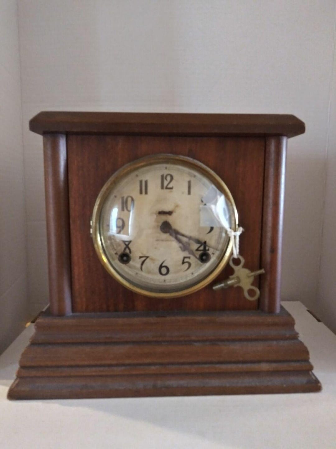 Antique INGRAHAM Mantel Shelf Clock - Etsy