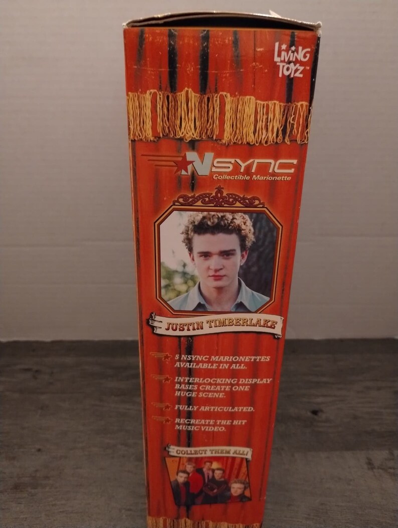 Justin Timberlake JT NSYNC Collectible Marionette Living Toyz Doll New 2000 - Etsy
