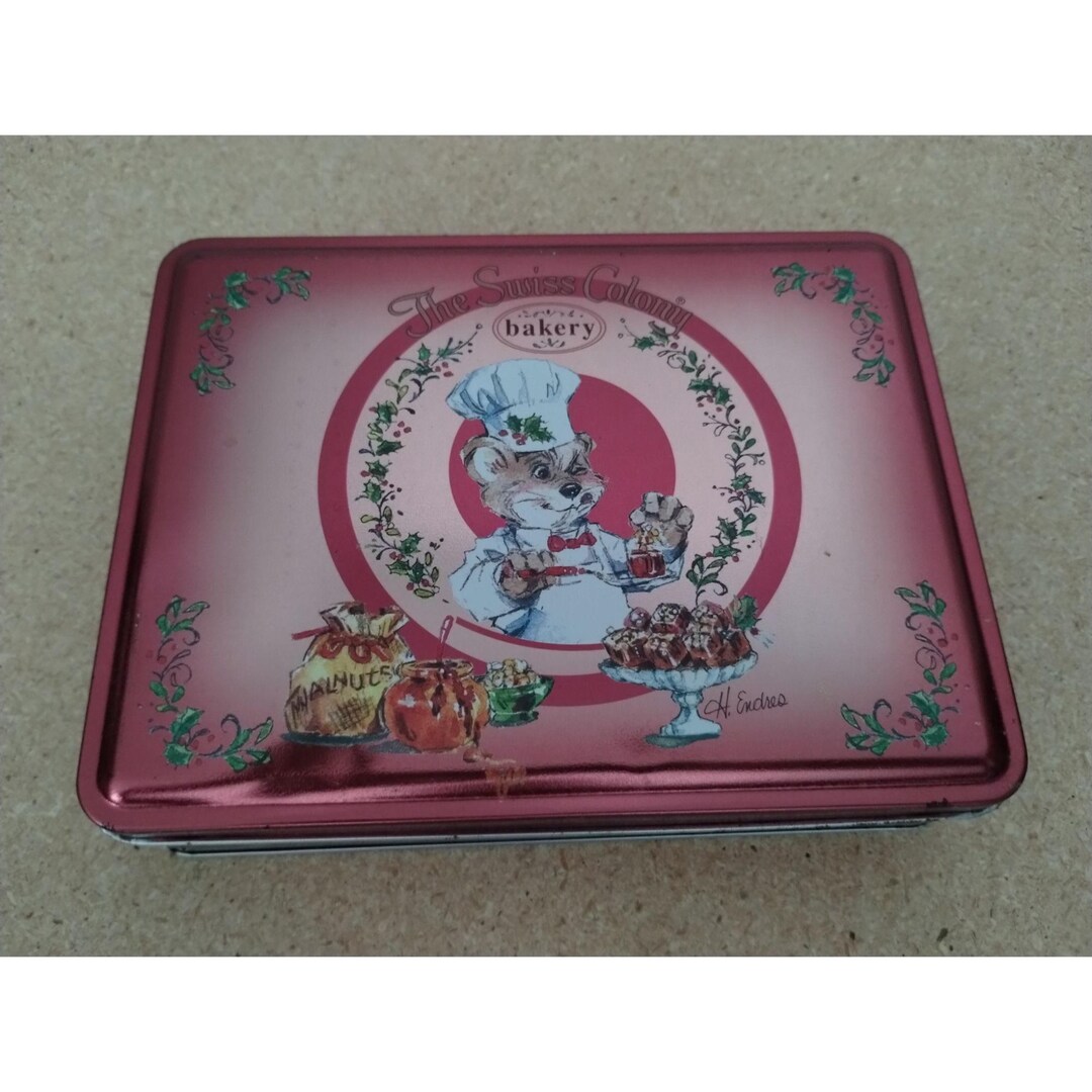 Swiss Colony Bakery Metal Tin Box Mouse Gourmet Chef Helen Endres - Etsy