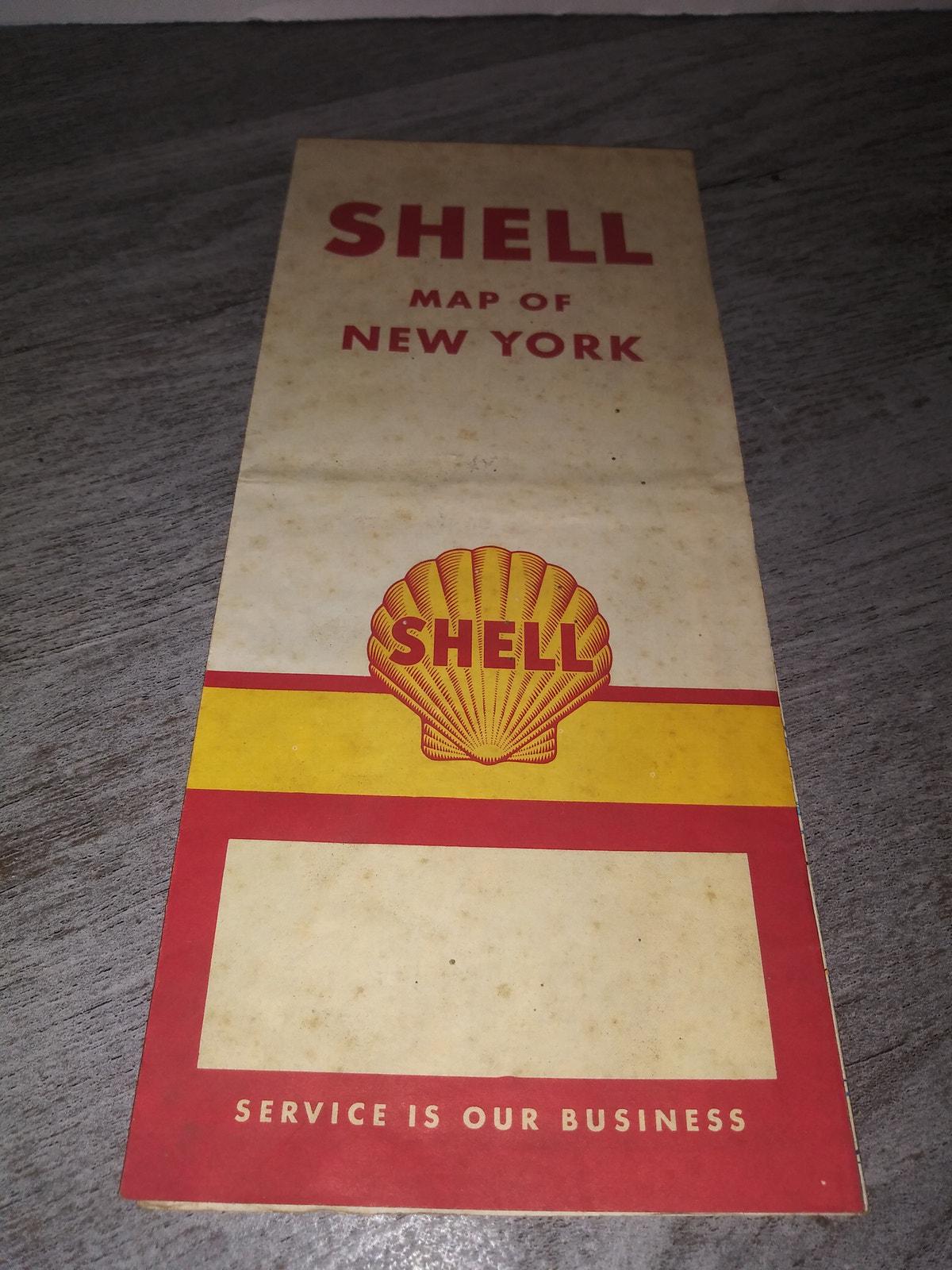 Shell Road Map New York Map - Etsy