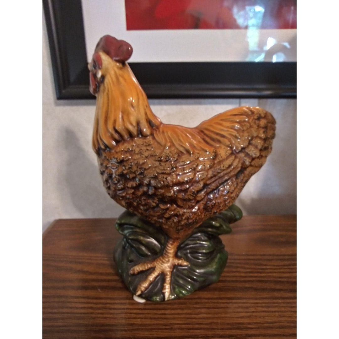 Blue Sky Chicken Hen Statue Figure 8" Country Farmhouse Decor 1999 ...