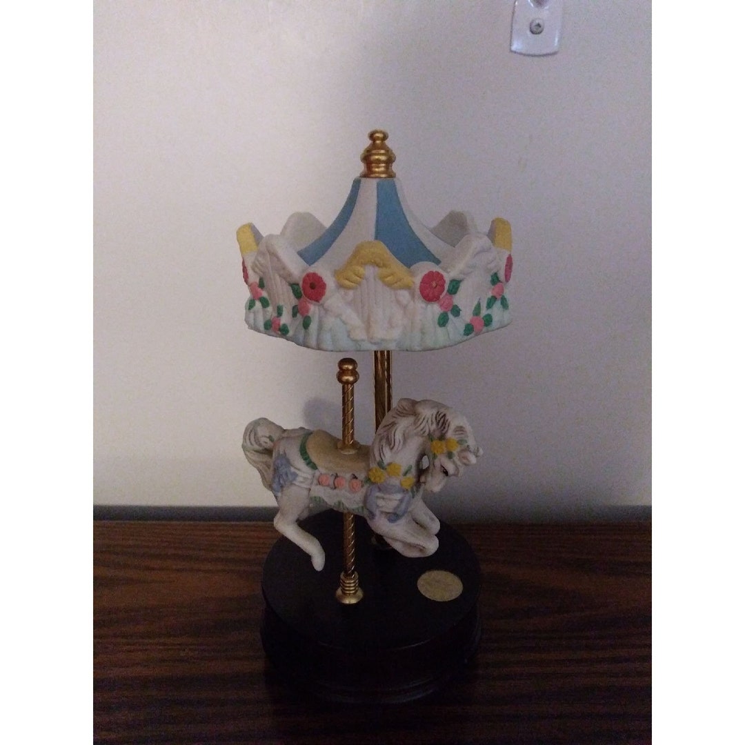 Carousel Horse Music Box "endless Love" Giftec Ltd 1993 Carousel - Etsy