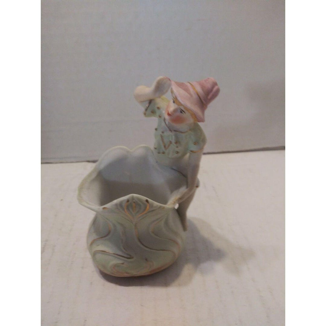 3 1/2" Vintage Bisque Man and Sack Figurine - Etsy