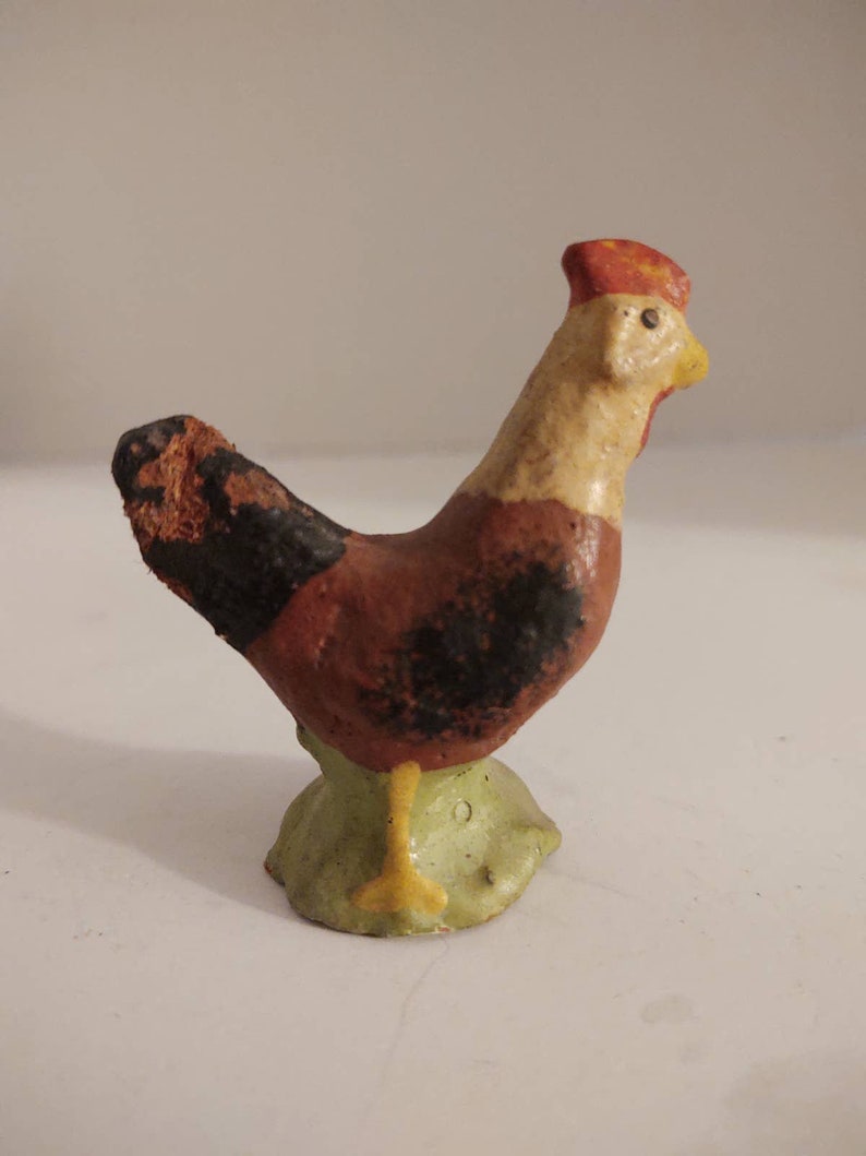 2 1/4" Primitive Rooster Figurine - Etsy