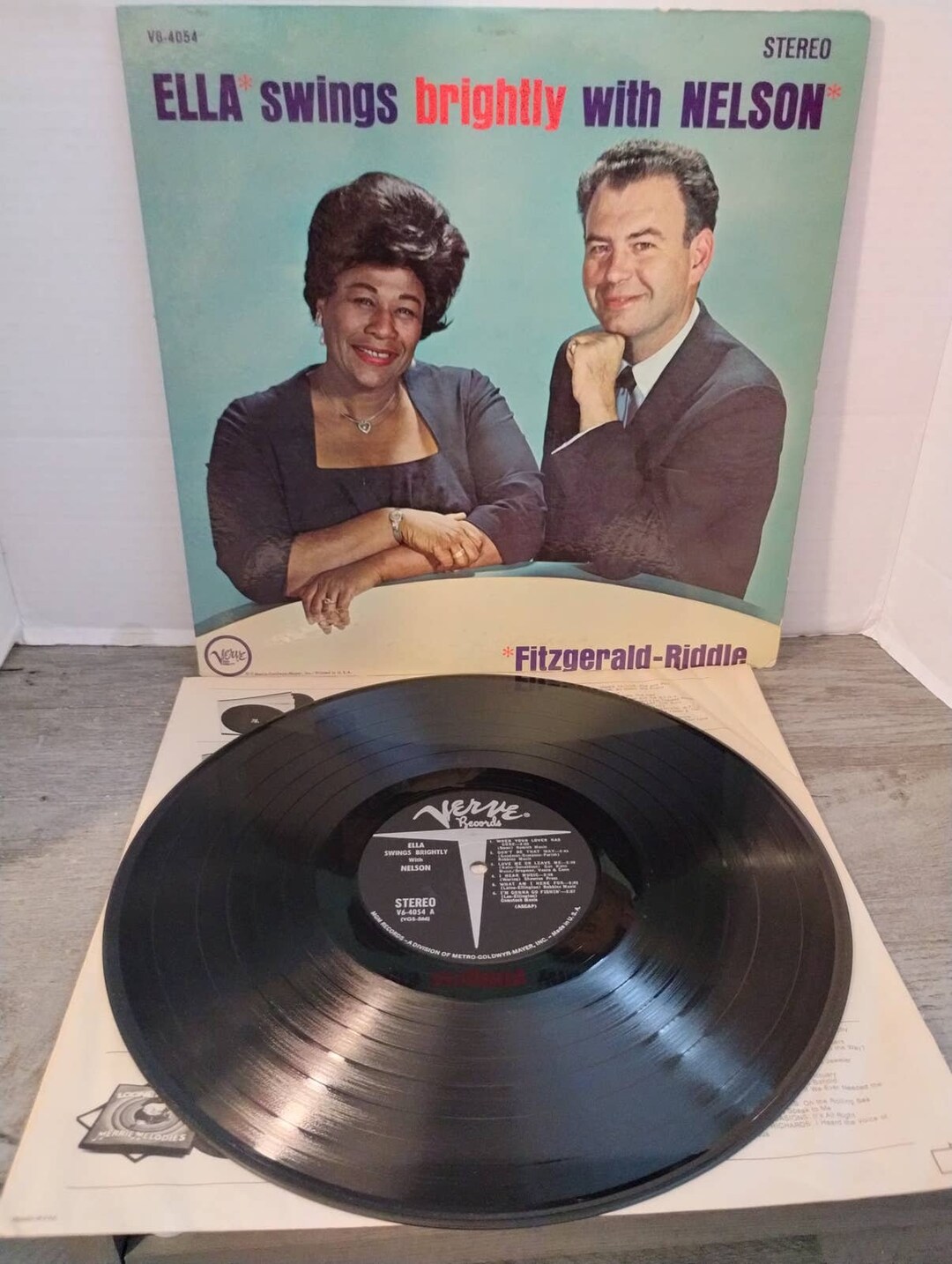 Ella Swings Brightly With Nelson (fitzgerald Riddle) LP 1962 Verve V6 ...