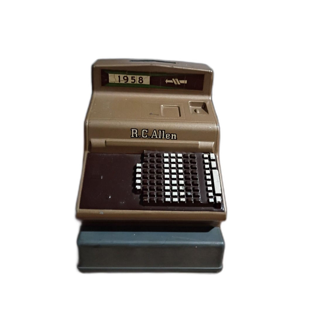 R.C. Allen 1958 Cash Register Coin Bank - Etsy