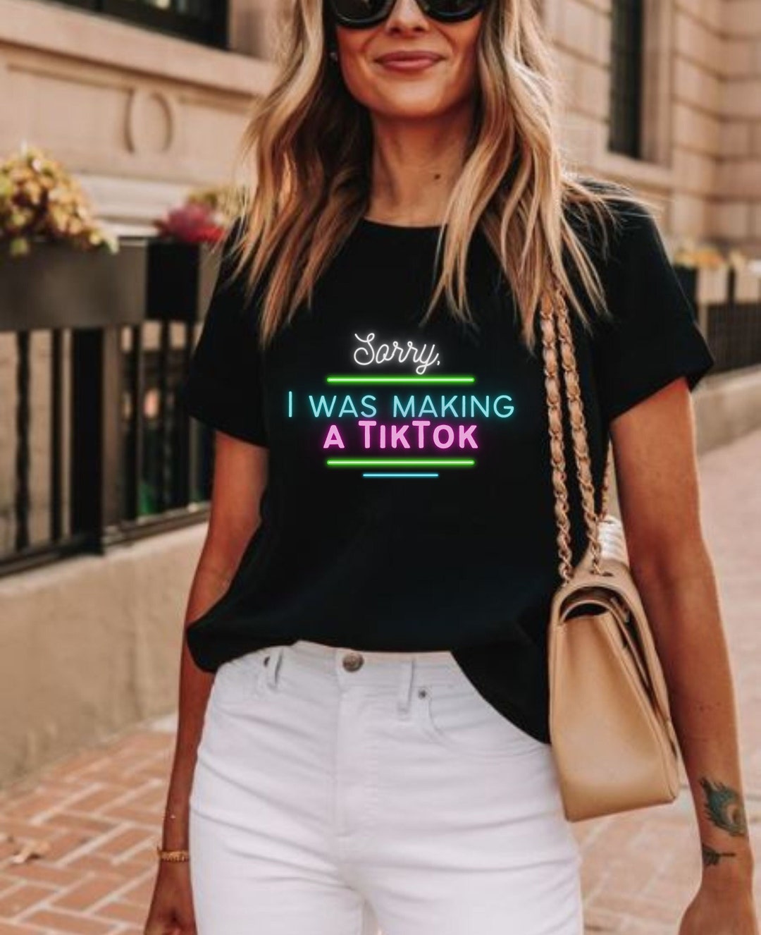Sorry, Busy Making a Tiktok Tshirt, Funny Shirts for Her, Funny Sayings ...