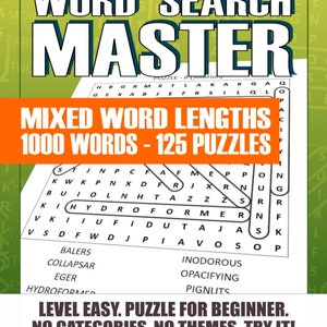Word Search Master Puzzle | Word Search Puzzle Printable Pages | Word ...