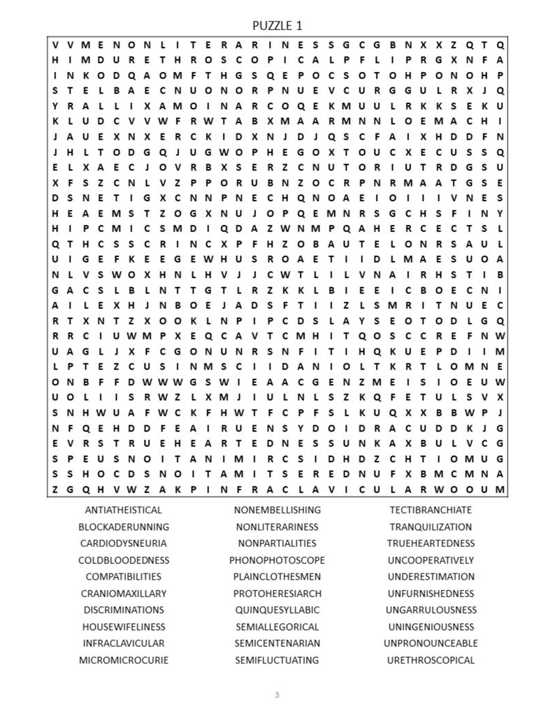 Word Search Master Puzzle | Word Search Puzzle Printable Pages | Word ...