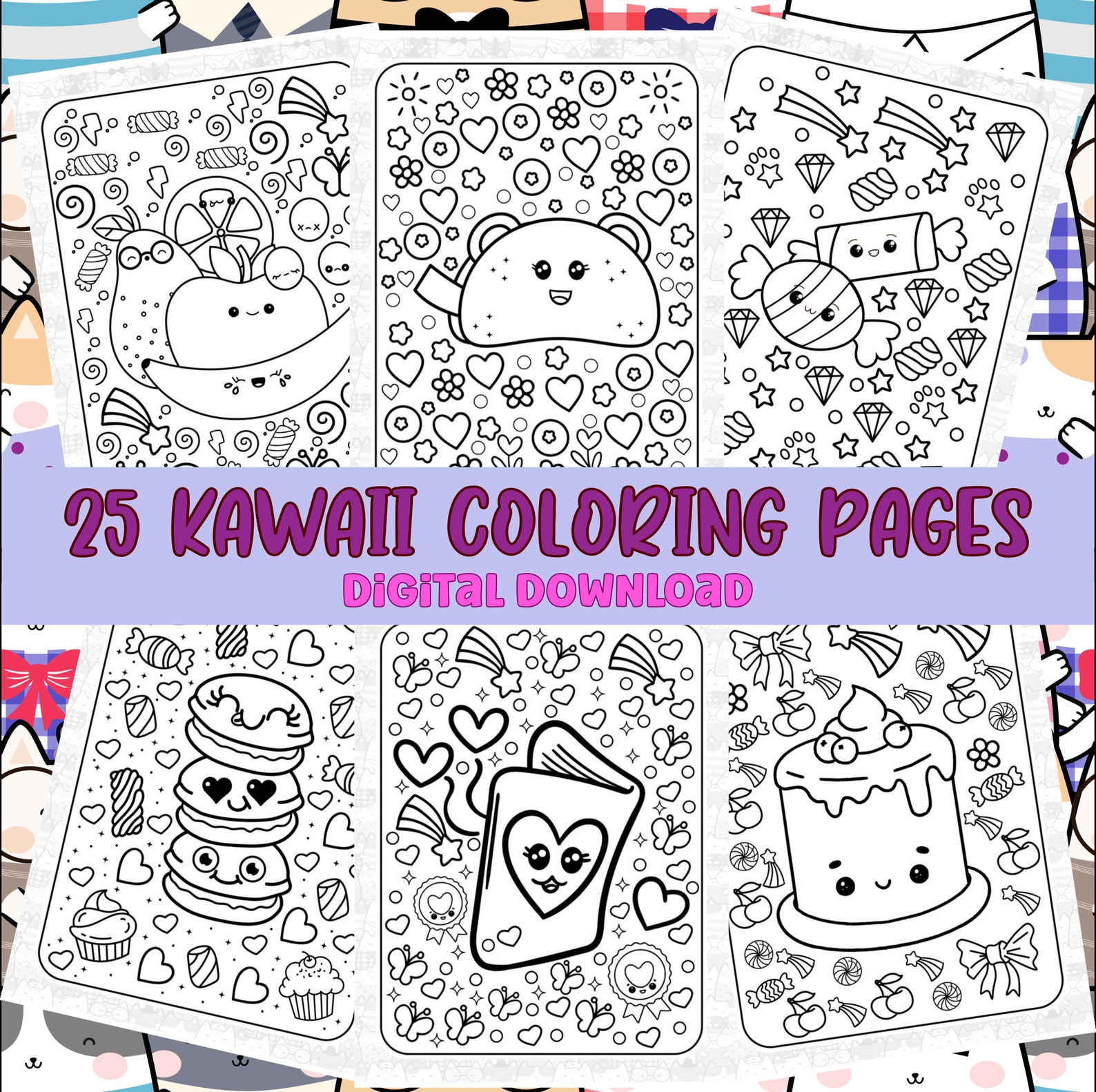 25 Kawaii Coloring Pages | for Kids and Adults | Coloring Pages for ...