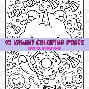 25 Kawaii Coloring Pages | for Kids and Adults | Coloring Pages for ...