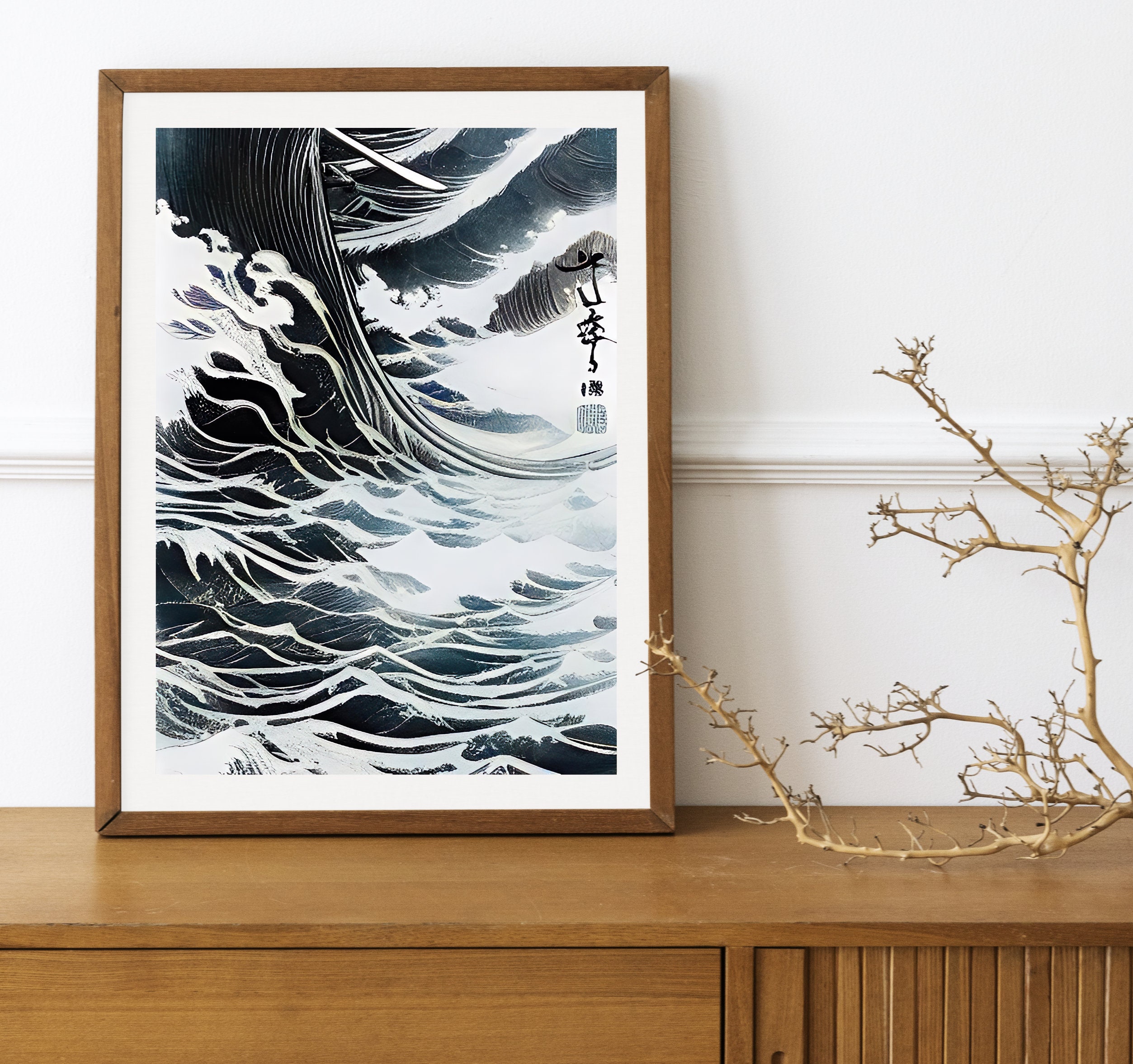 Japanese Style Decor Antique Japanese Wall Art Print Asian Printable ...