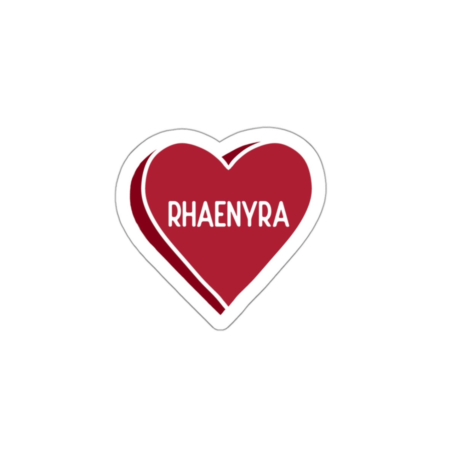Rhaenyra Targaryen Sticker, Kiss-cut Stickers, Candy Heart Sticker ...