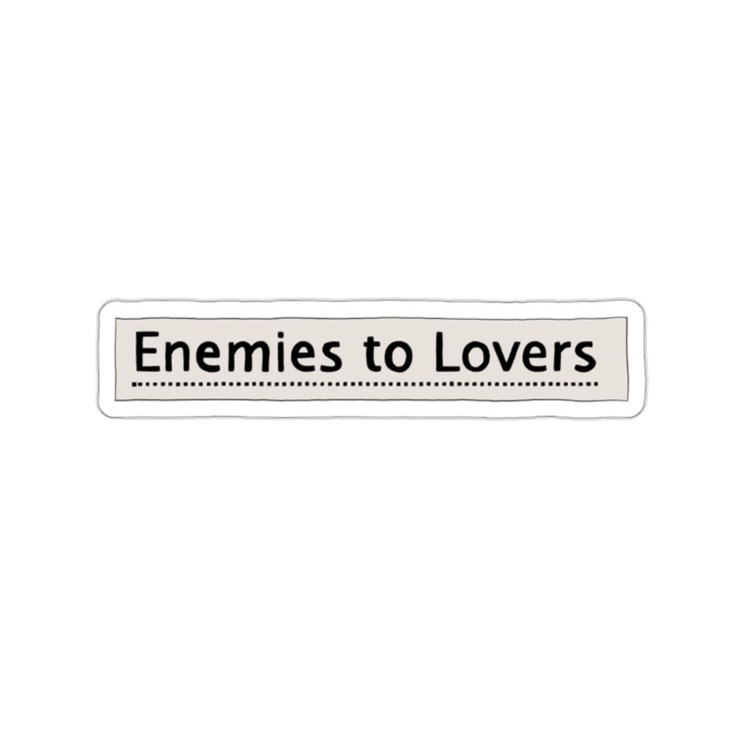 Fanfic "enemies to Lovers" Tag Sticker, Kiss-cut Stickers, Archive ...