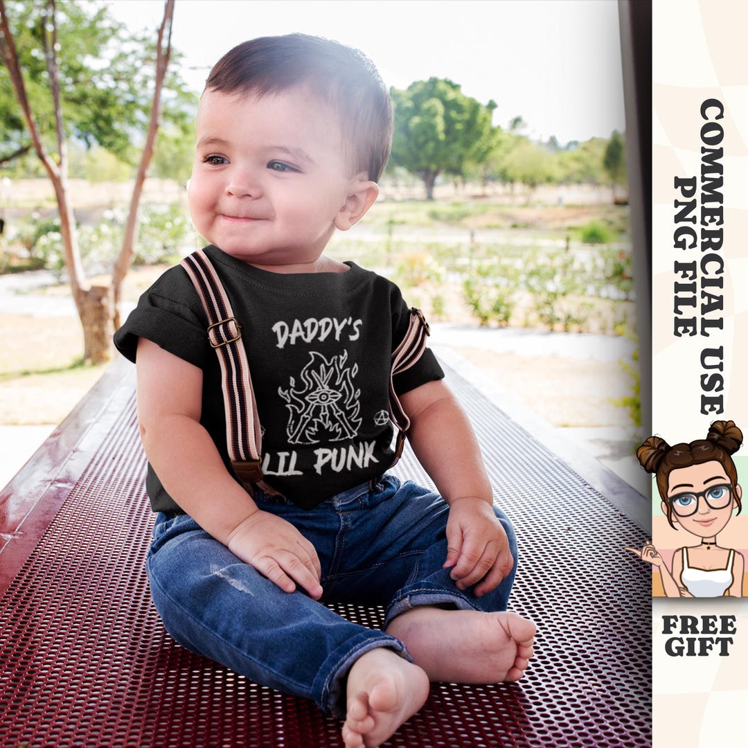 Daddys Lil Punk PNG Plus 3 Free Bonus Digital Files Kid Tot Toddler ...