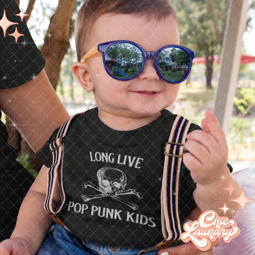 Long Live Pop Punk Kids Tot Toddler Baby Hard Metal Rock N Roll Band ...