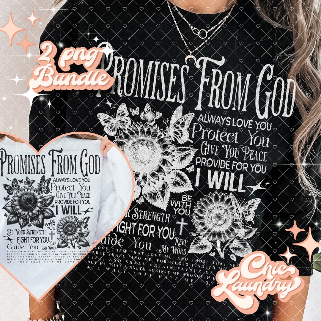 Promises From God Christian Proverb PNG Instant Digital Download DTF ...