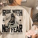 Ride With Faith Not Fear Christian Proverb PNG Instant Digital Download ...
