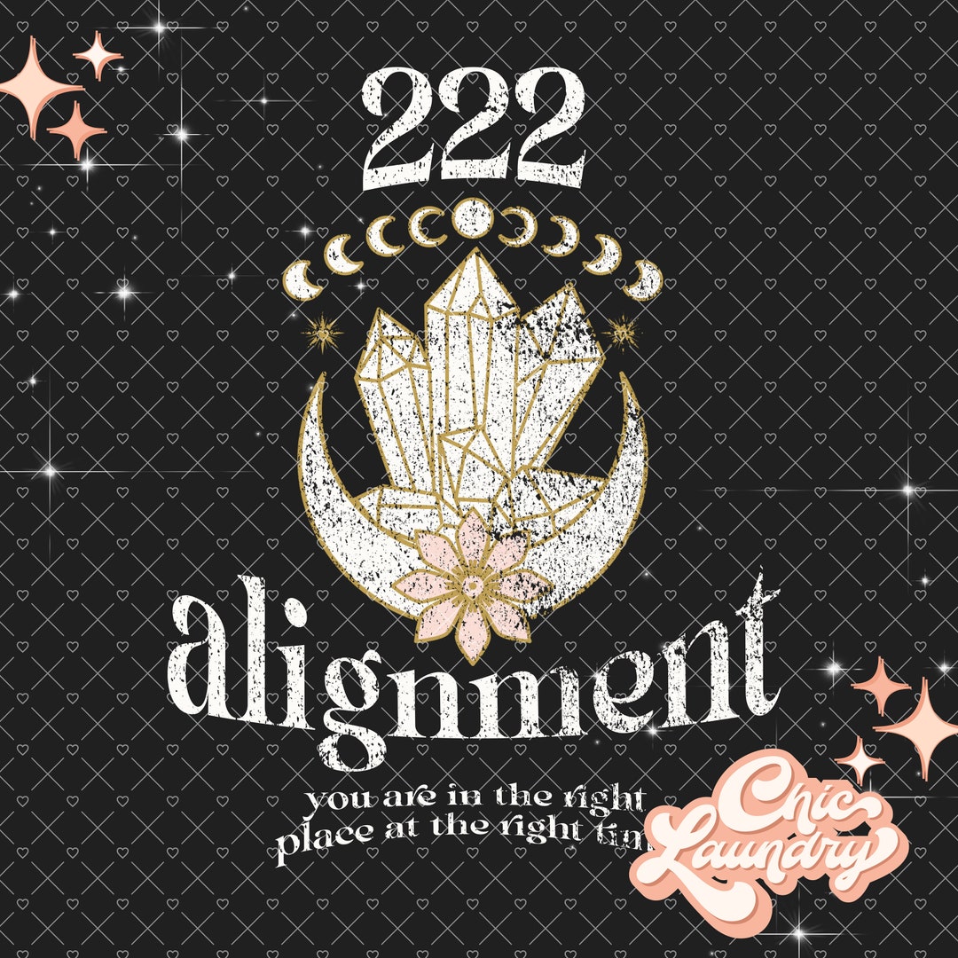 Angel Numbers 222 PNG Digital Download, Astrology Zodiac Boho Design ...