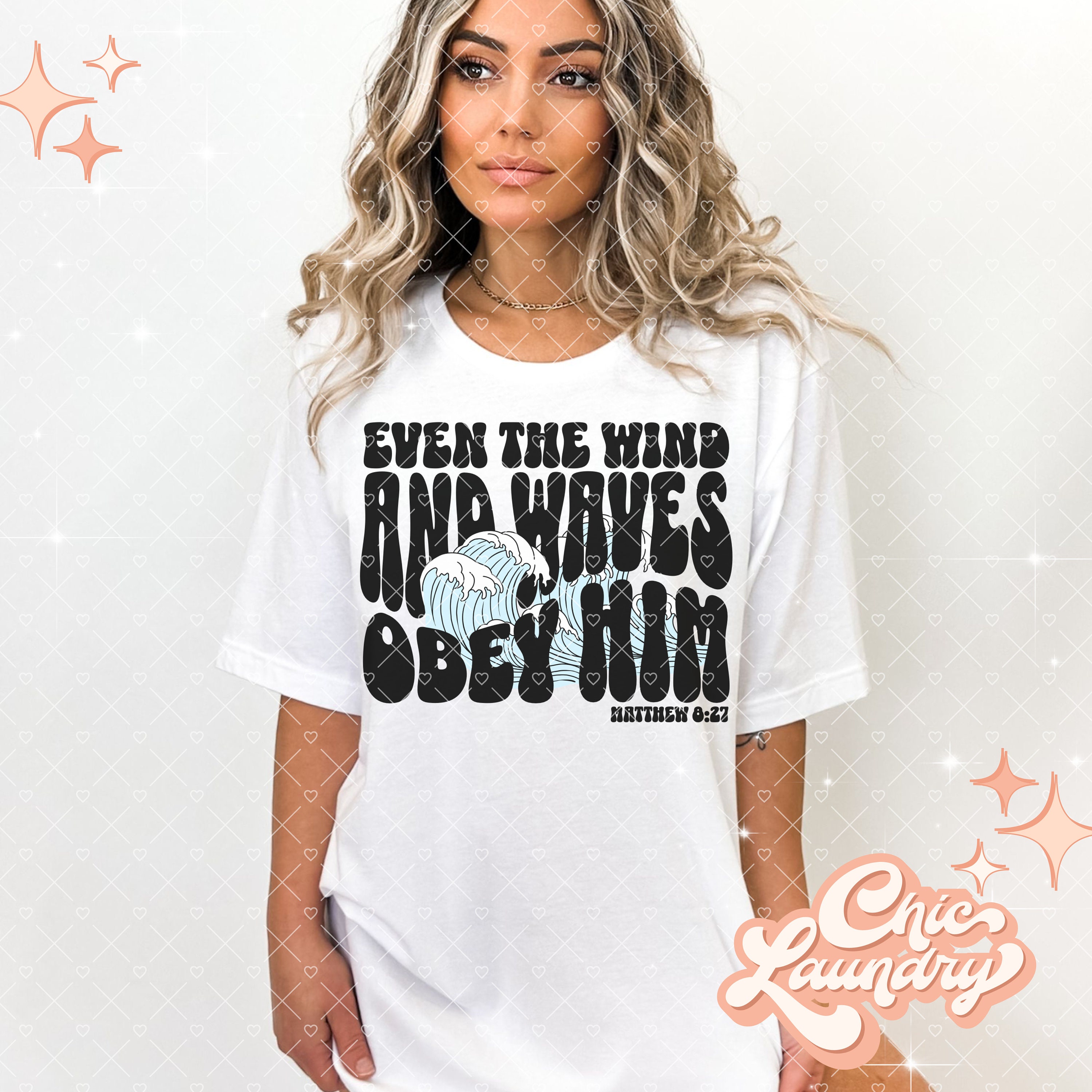 Even the Wind and Waves Obey Him Christian Proverb PNG Instant Digital ...