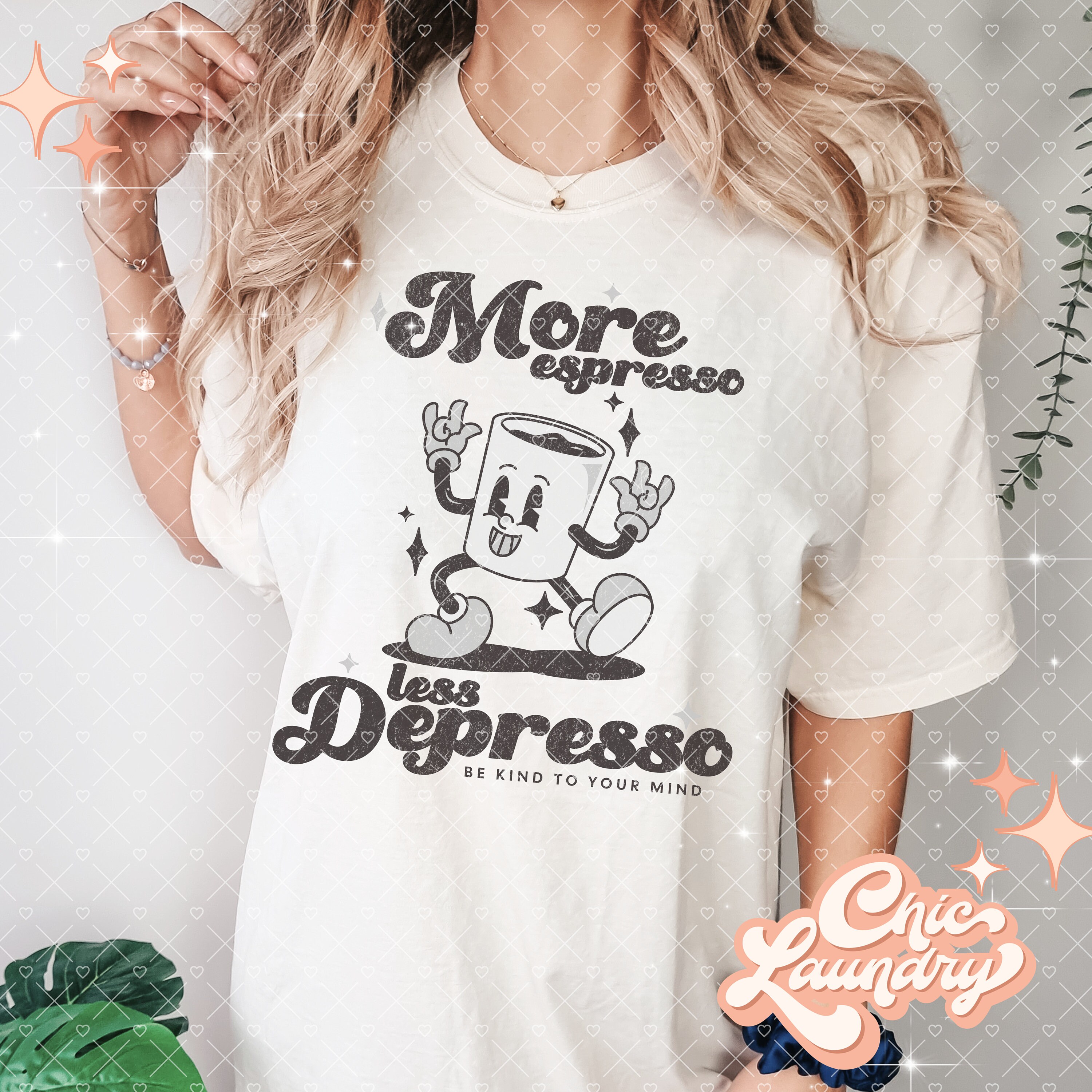 More Espresso Less Depresso PNG Instant Digital Download, Mental Health ...