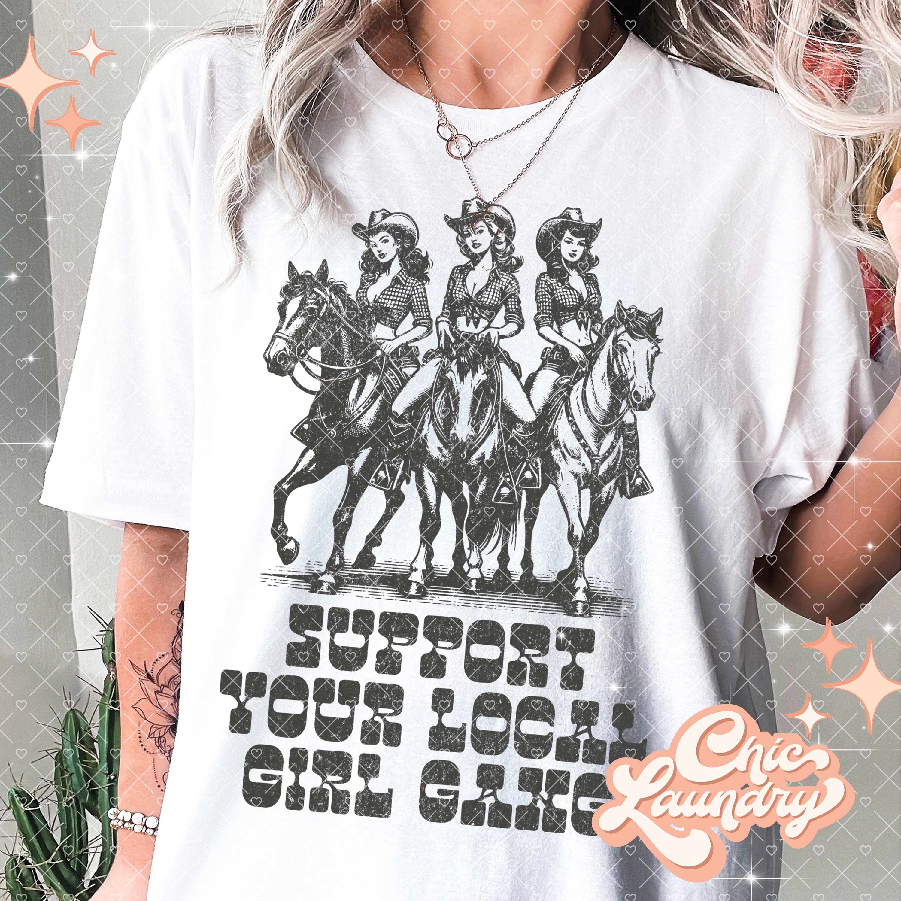 Support Your Local Girl Gang Western PNG Instant Digital Download Rebel ...