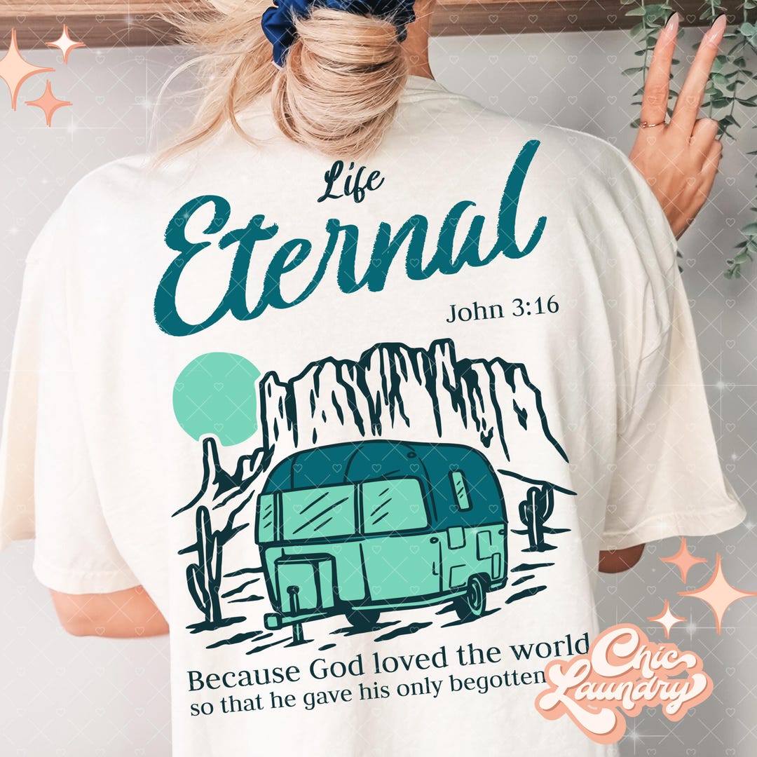 Life Eternal God Loved World Only Begotten Son Christian Jesus Bible ...