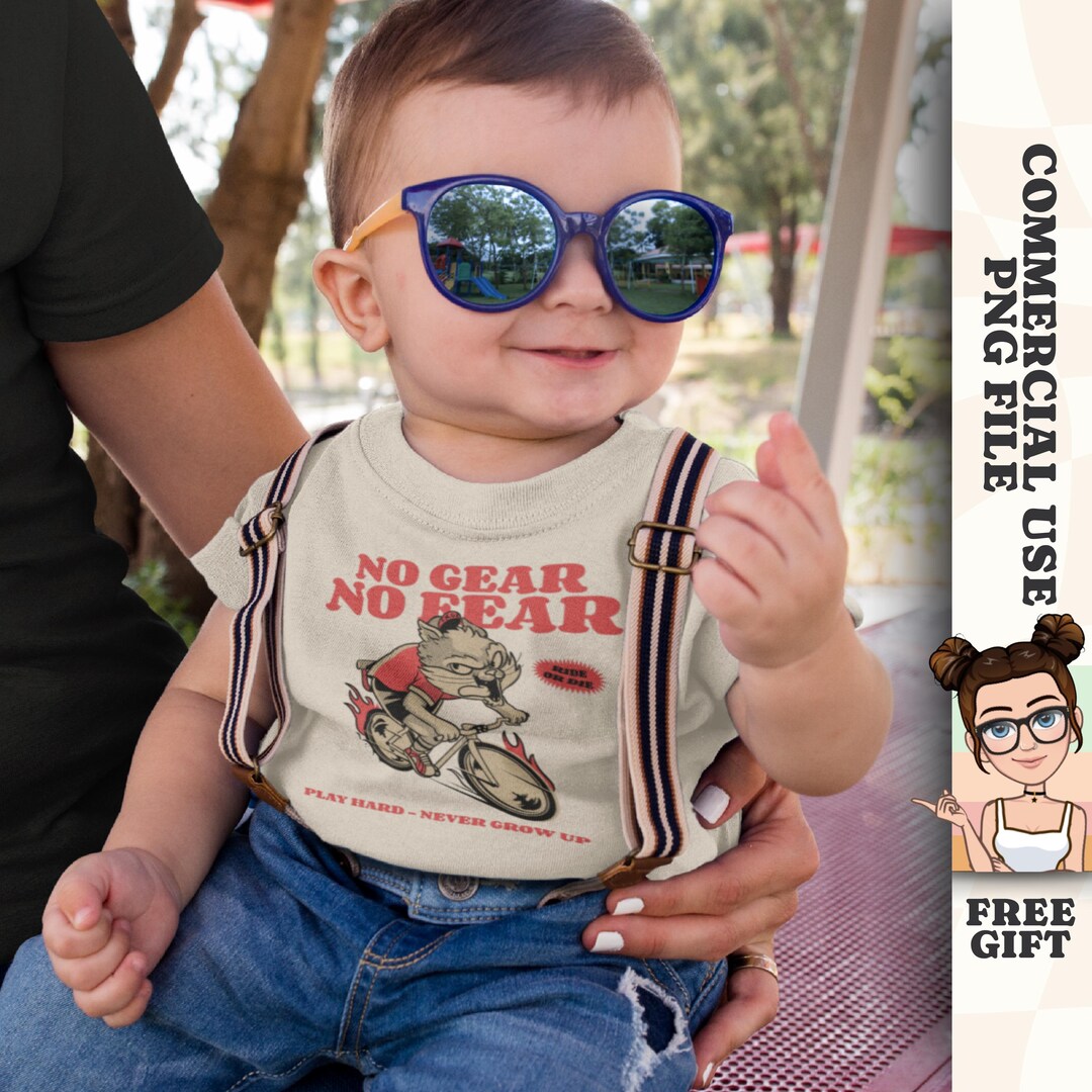 No Gear No Fear Kids PNG Plus 3 Free Bonus Digital Files Tot Toddler ...