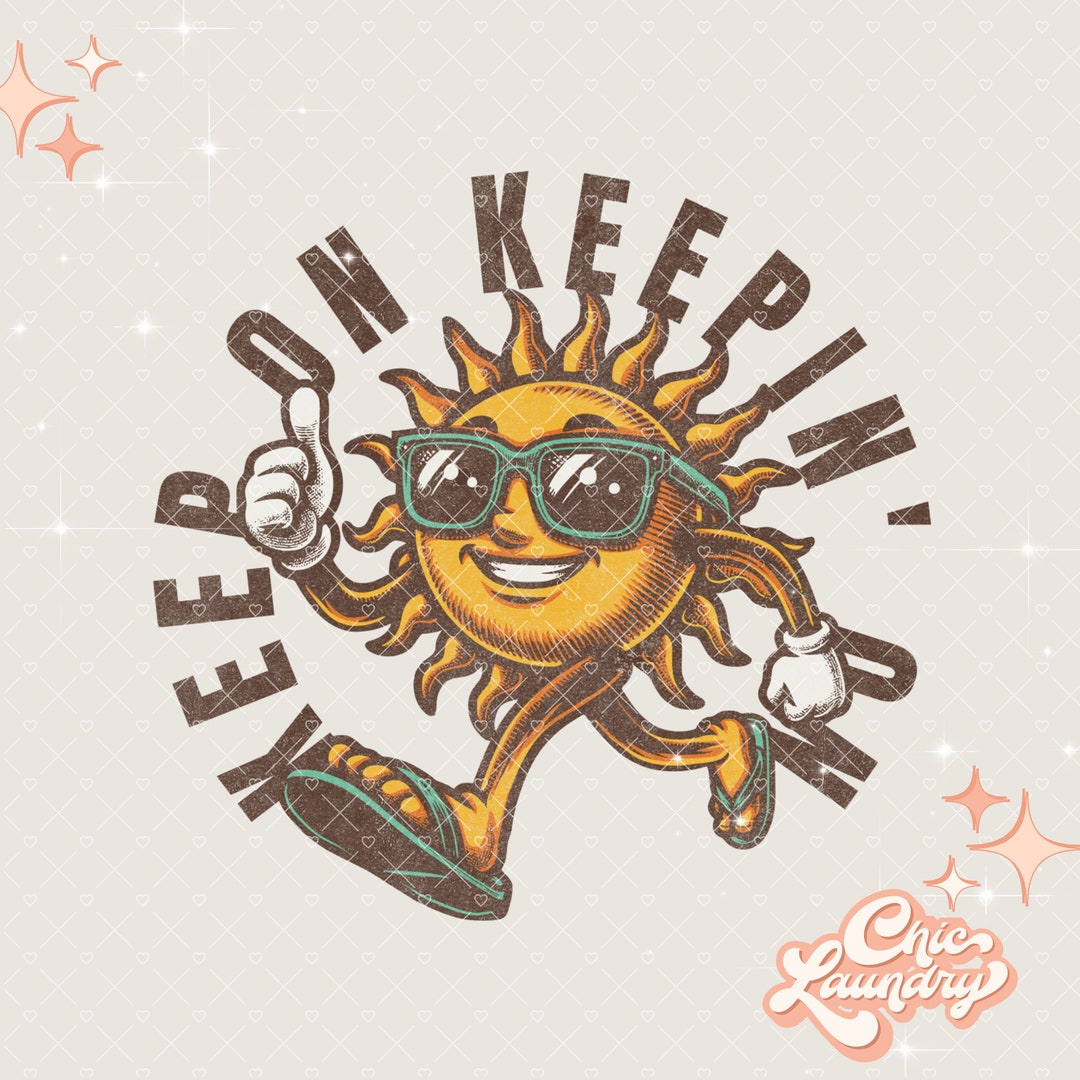 Keep on Keepin’ on Summer Ocean Smiley Face Beach Baddie Mental Health ...