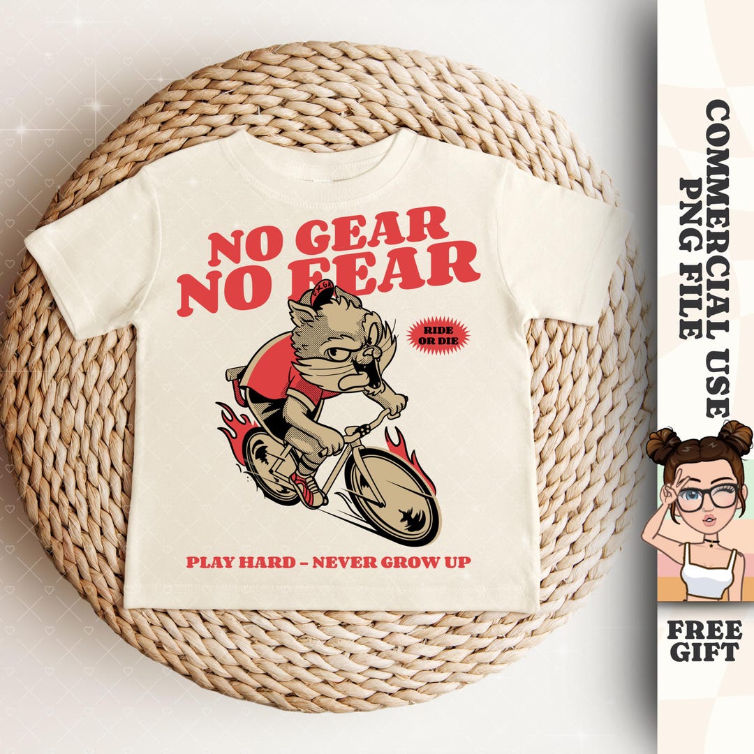 No Gear No Fear Kids PNG Plus 3 Free Bonus Digital Files Tot Toddler ...
