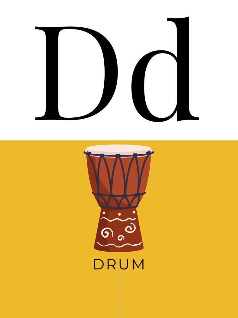 Instrument Alphabet Posters - Etsy