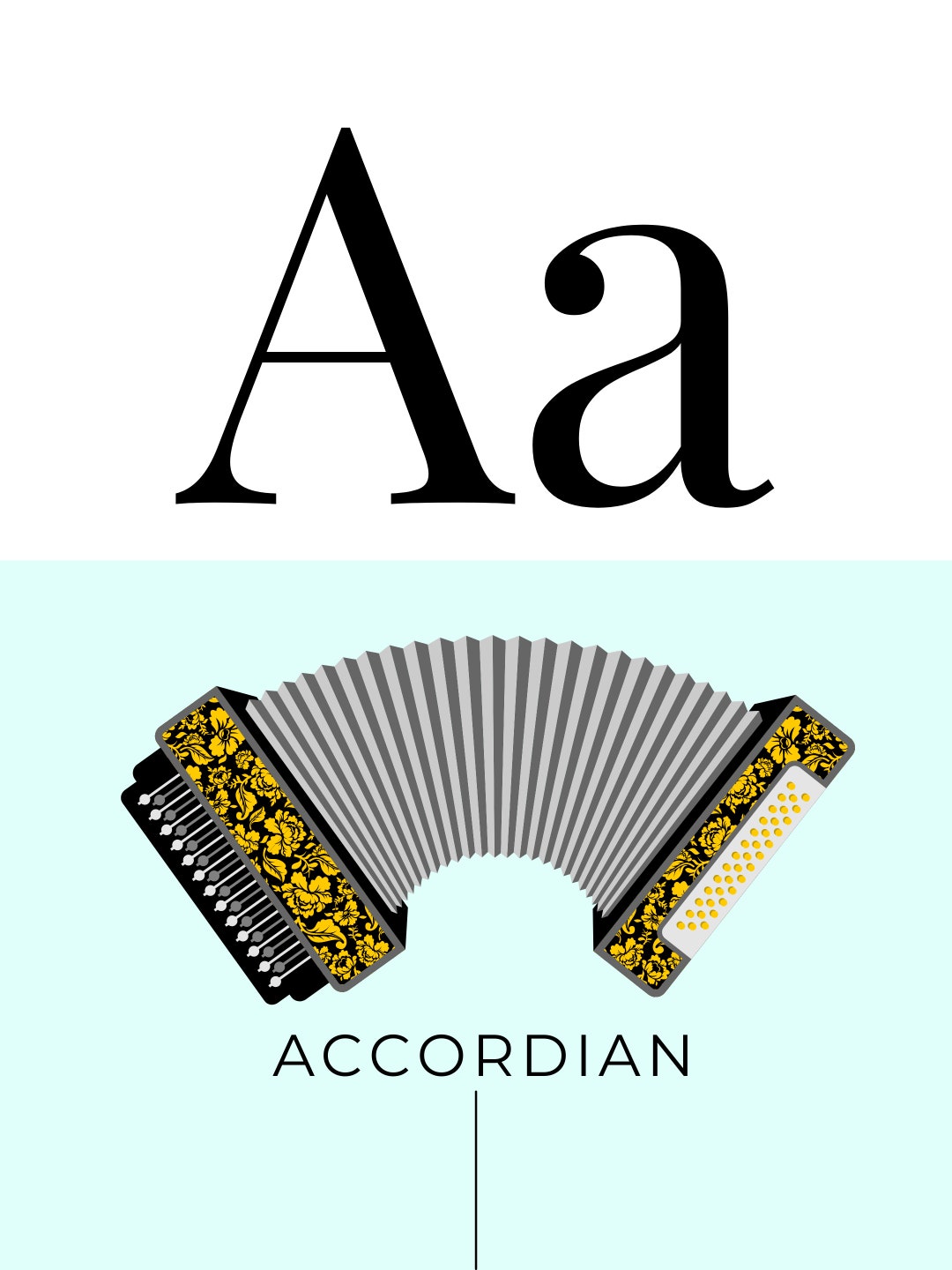 Instrument Alphabet Posters - Etsy