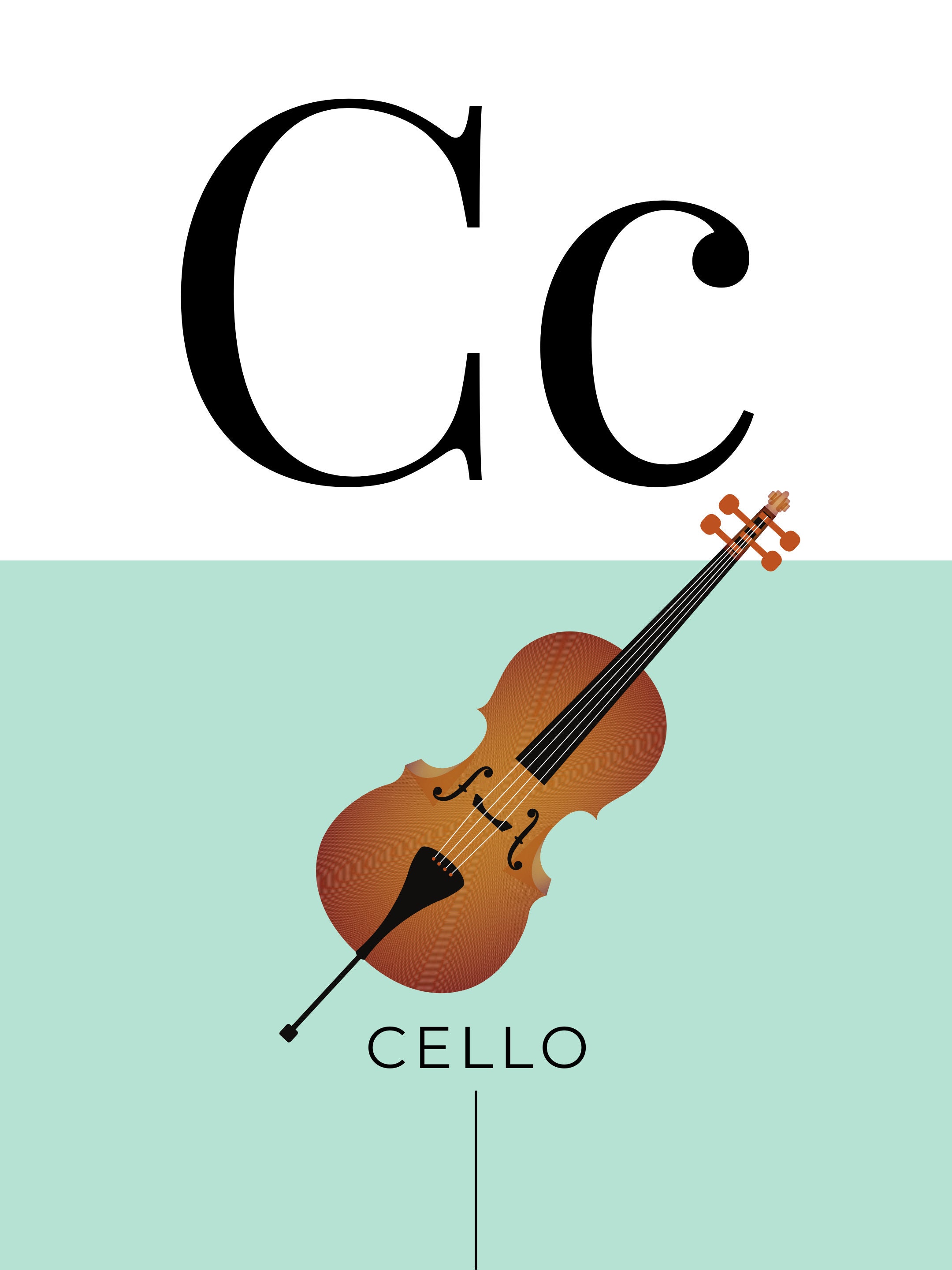 Instrument Alphabet Posters - Etsy