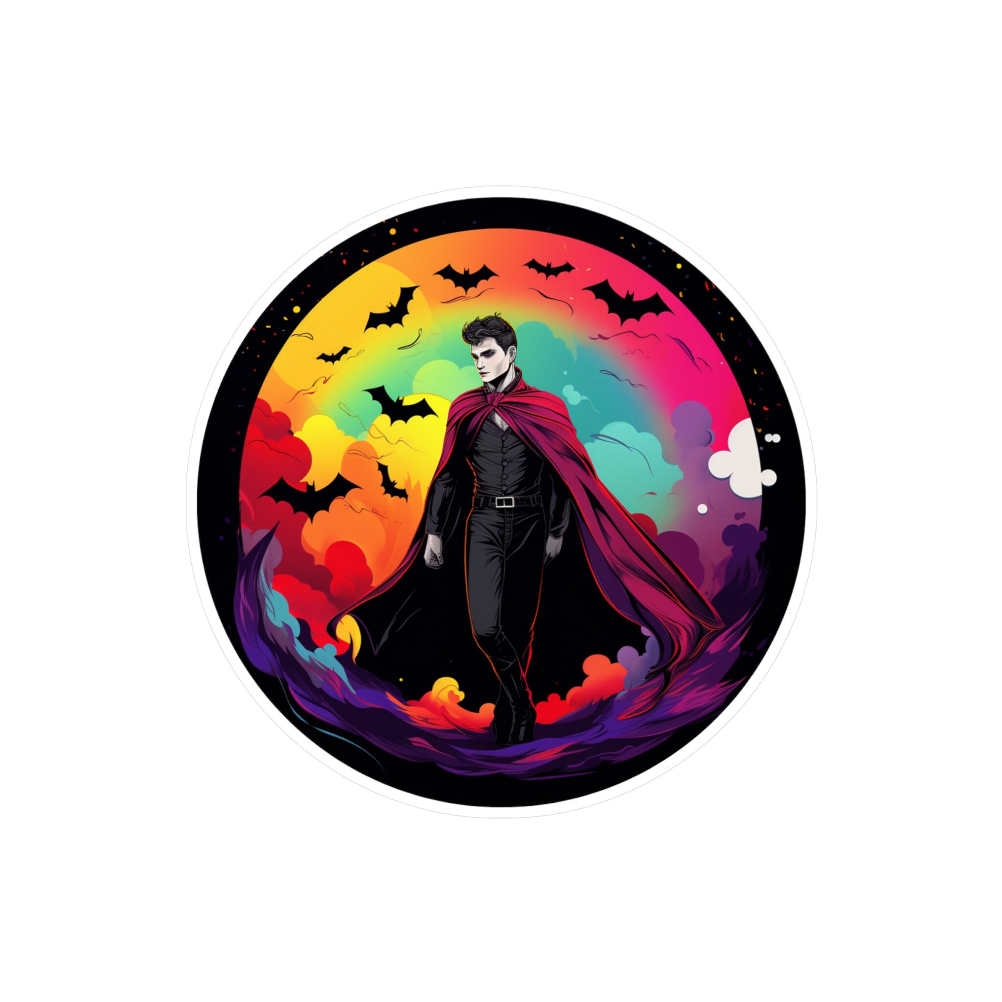 LGBT Pride Vampire Vinyl Decal Halloween Sticker - Etsy