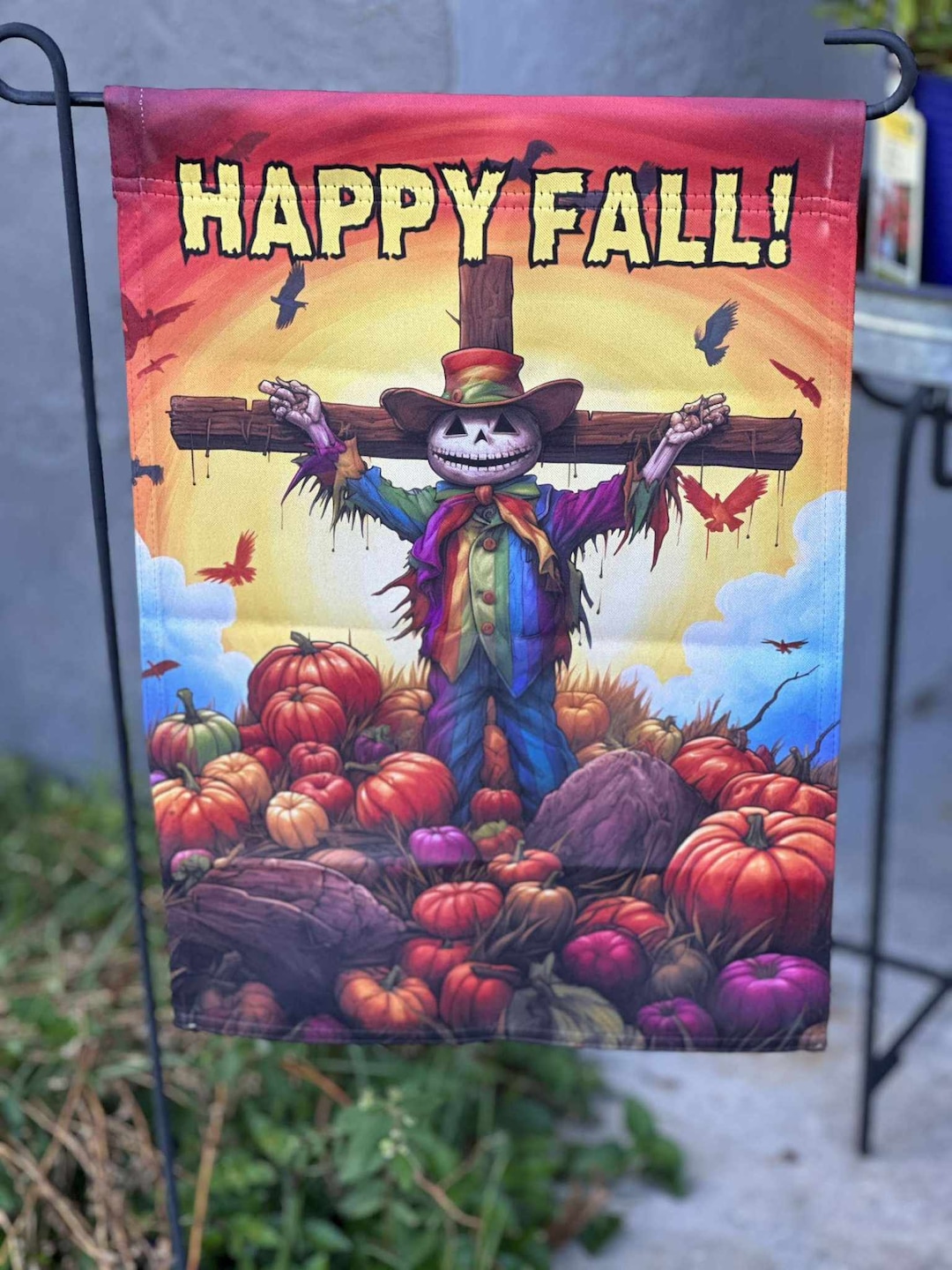 Happy Fall Yard Flag - Scarecrow - LGBT Pride - Halloween - Etsy