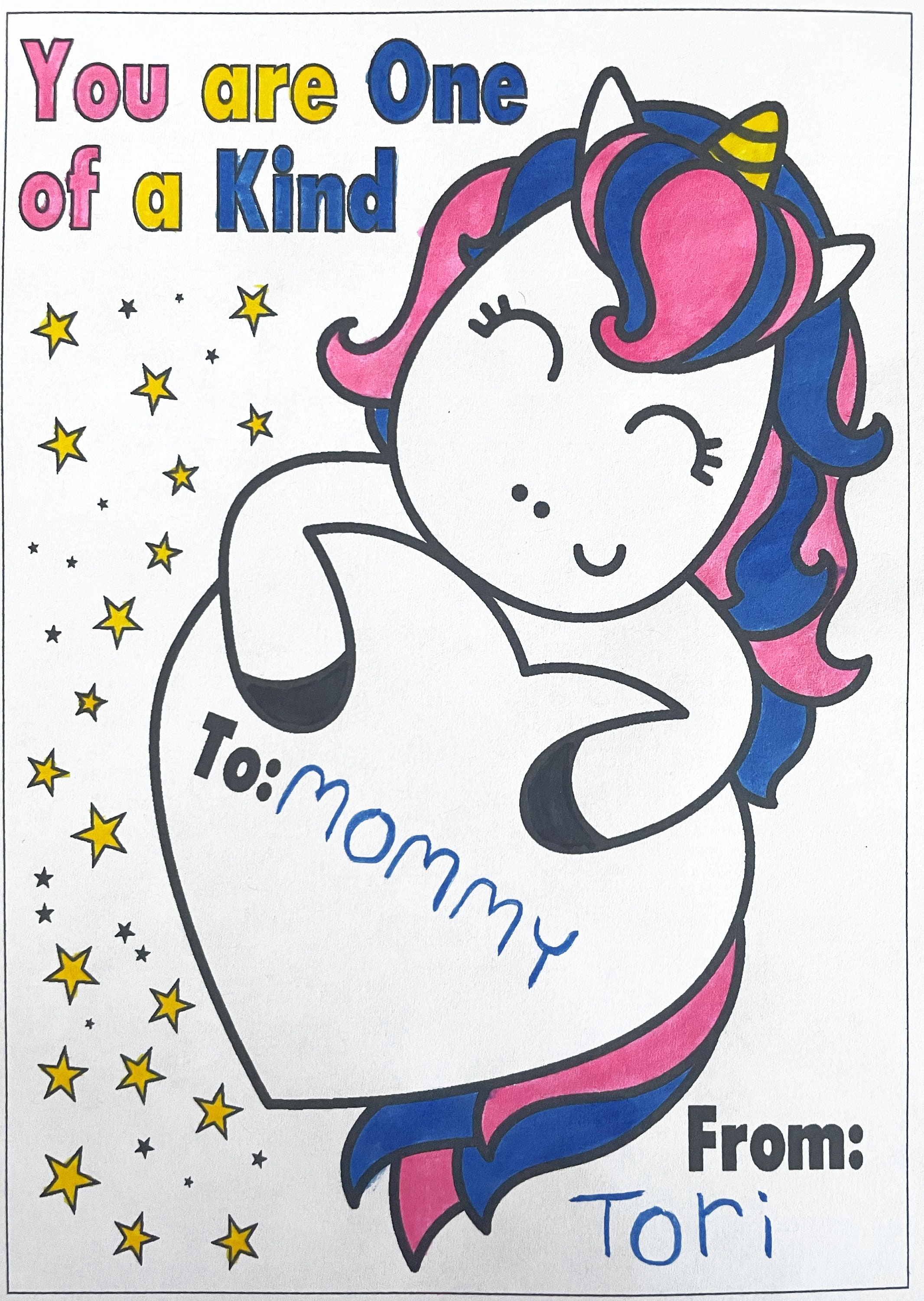 Valentine's Day Cards - Color Your Own! - Etsy